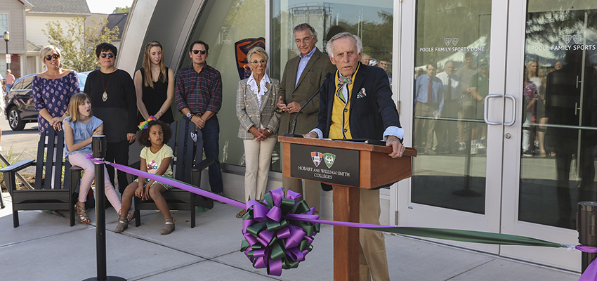 HWS Dedicates Thomas B. Poole ΓÇÖ61 and Family Sports Dome